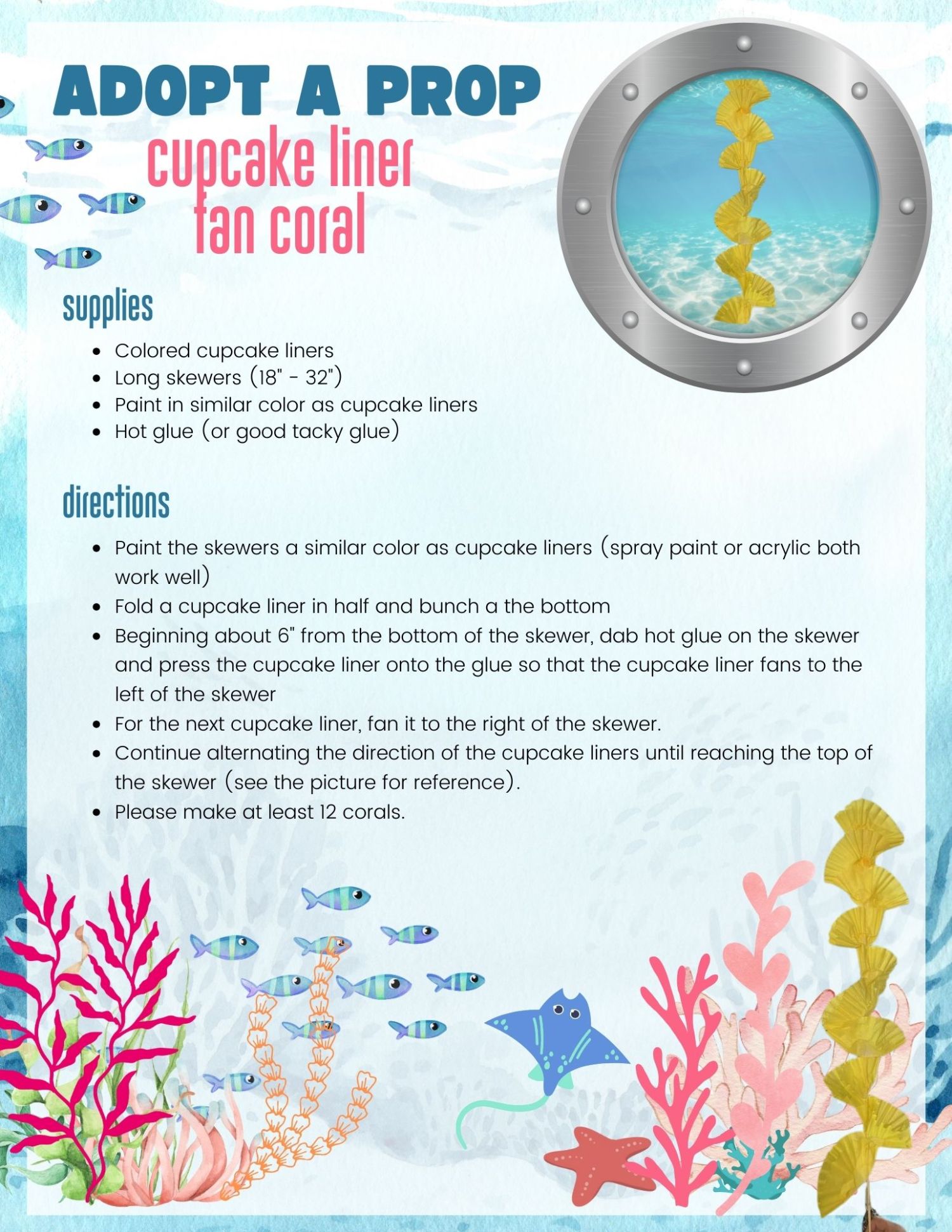 Adopt-A-Prop: Undersea Theme – Creative Ministry with Kids